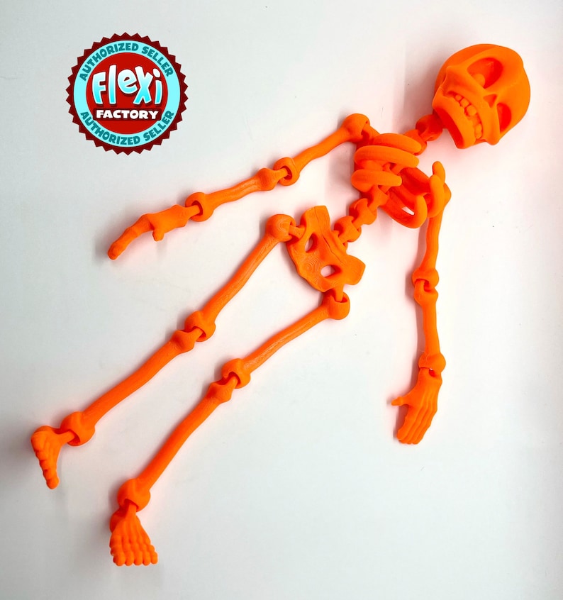 3D Printed Articulating Skeleton Flexible Sensory Toy Gadget - Etsy