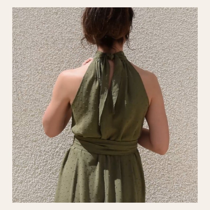 Halter Neck Midi Dress Digital Sewing Pattern Flowy Summer - Etsy