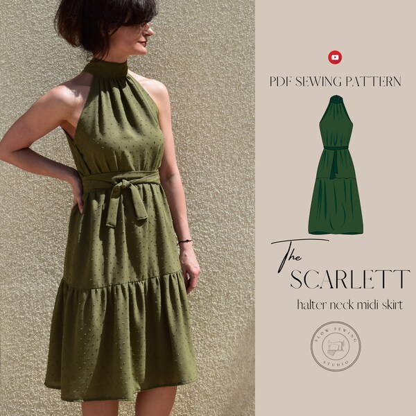 Halter Dress Pattern - Etsy