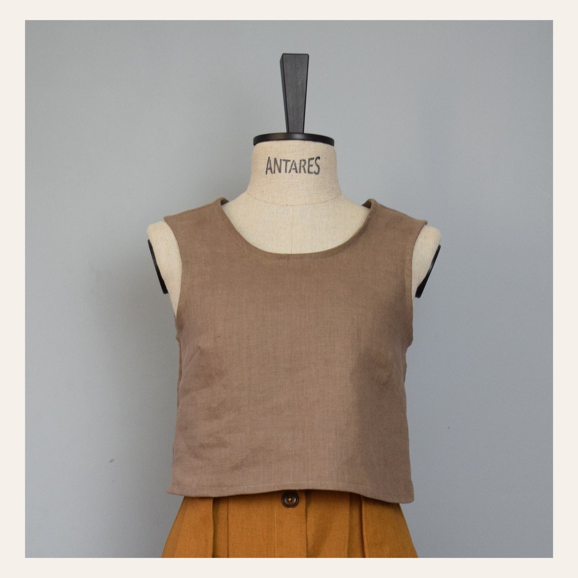 Crop Top Digital Sewing Pattern Sleeveless Minimal Top - Etsy Australia