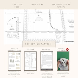 High Waist Shorts PDF Sewing Pattern for Women Elastic Waist Summer ...