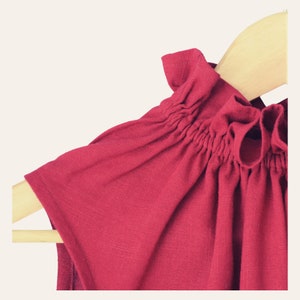 Ruffle Neck Sleeveless Top Sewing Pattern: Women's Sizes (PDF) - Etsy