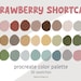 Strawberry Shortcake Color Palette, Procreate iPad Swatches - Etsy