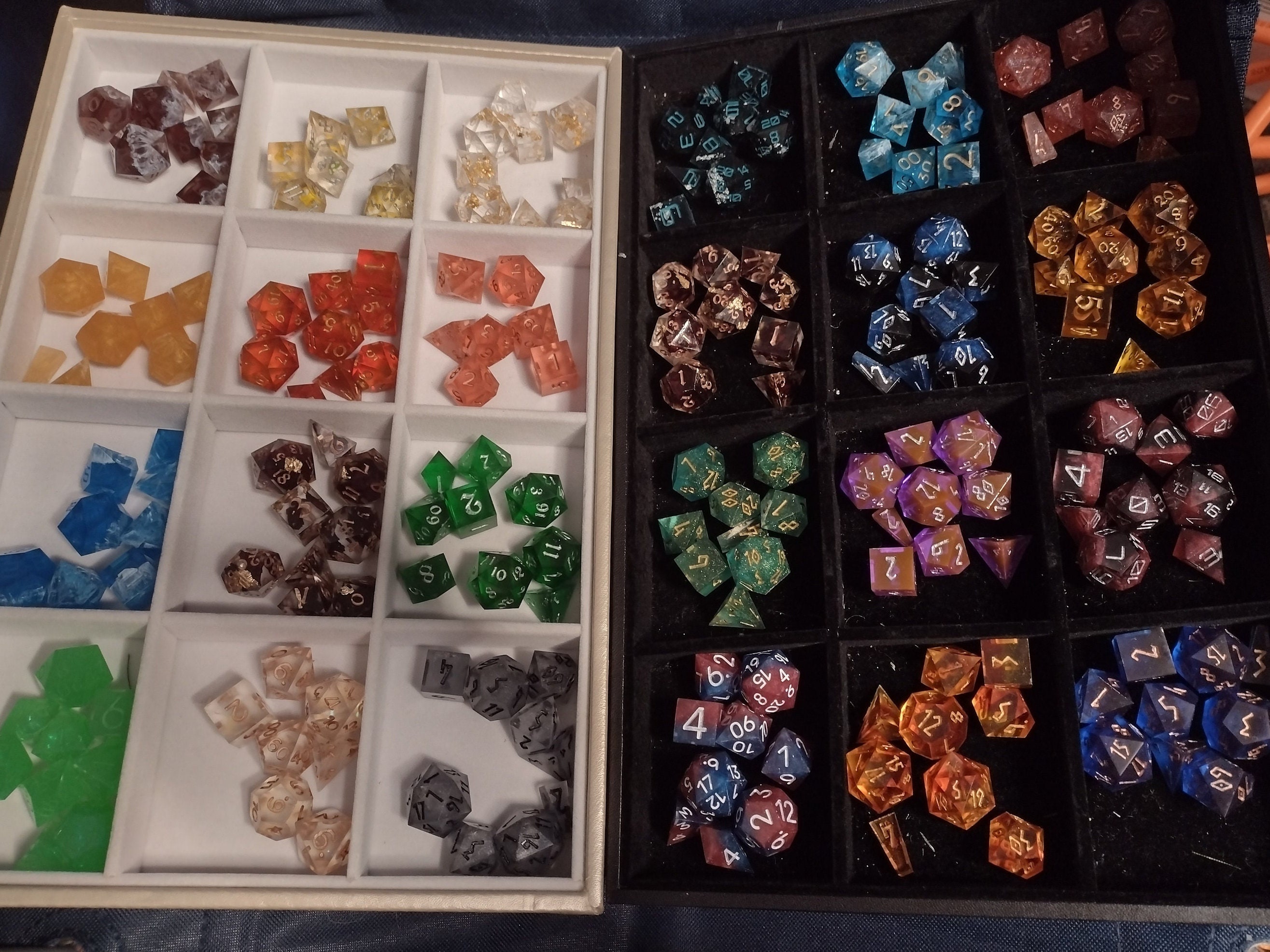 Custom Dice Set- Sharp Dnd Dice- Personalized- Handmade Resin Dice Set ...