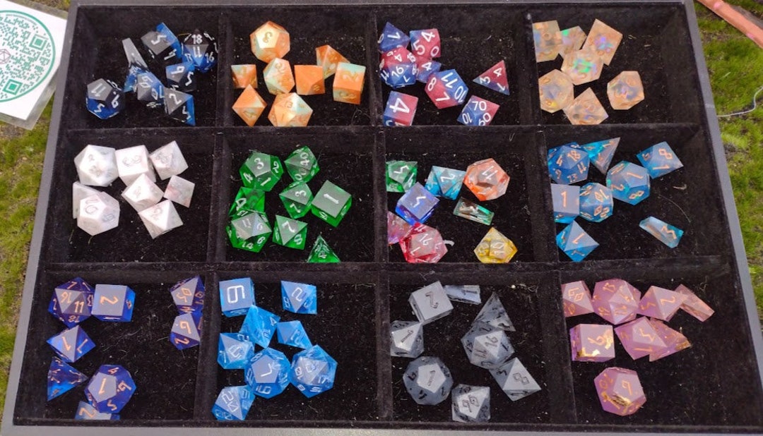 Custom Dice Set- Sharp Dnd Dice- Personalized- Handmade Resin Dice Set ...