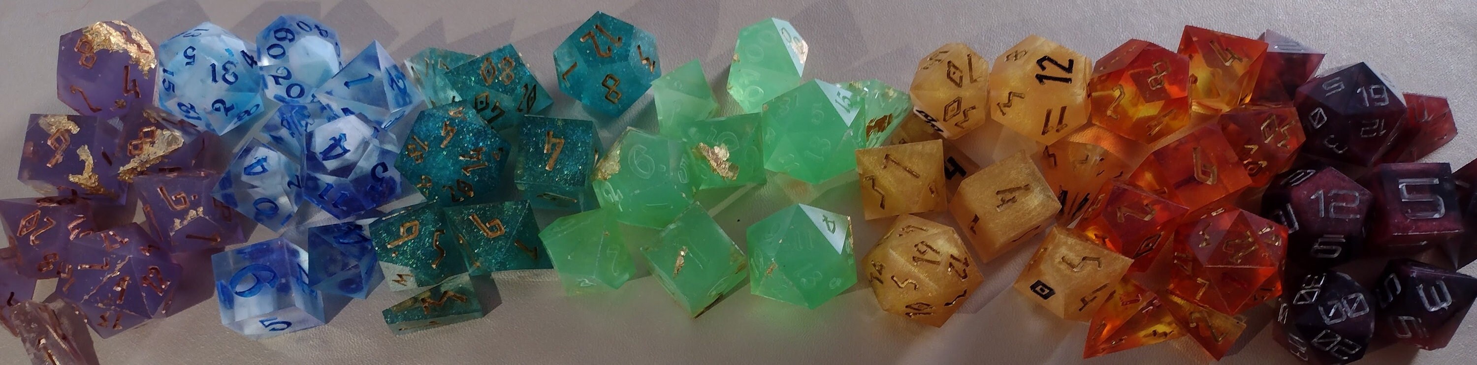 Custom Dice Set- Sharp Dnd Dice- Personalized- Handmade Resin Dice Set ...