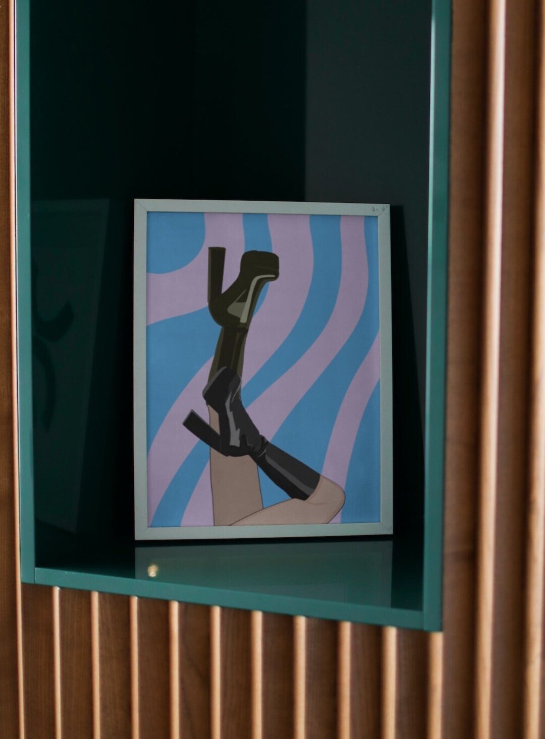 Abstract Block Drawing Print Block Art Female Line Art - Etsy