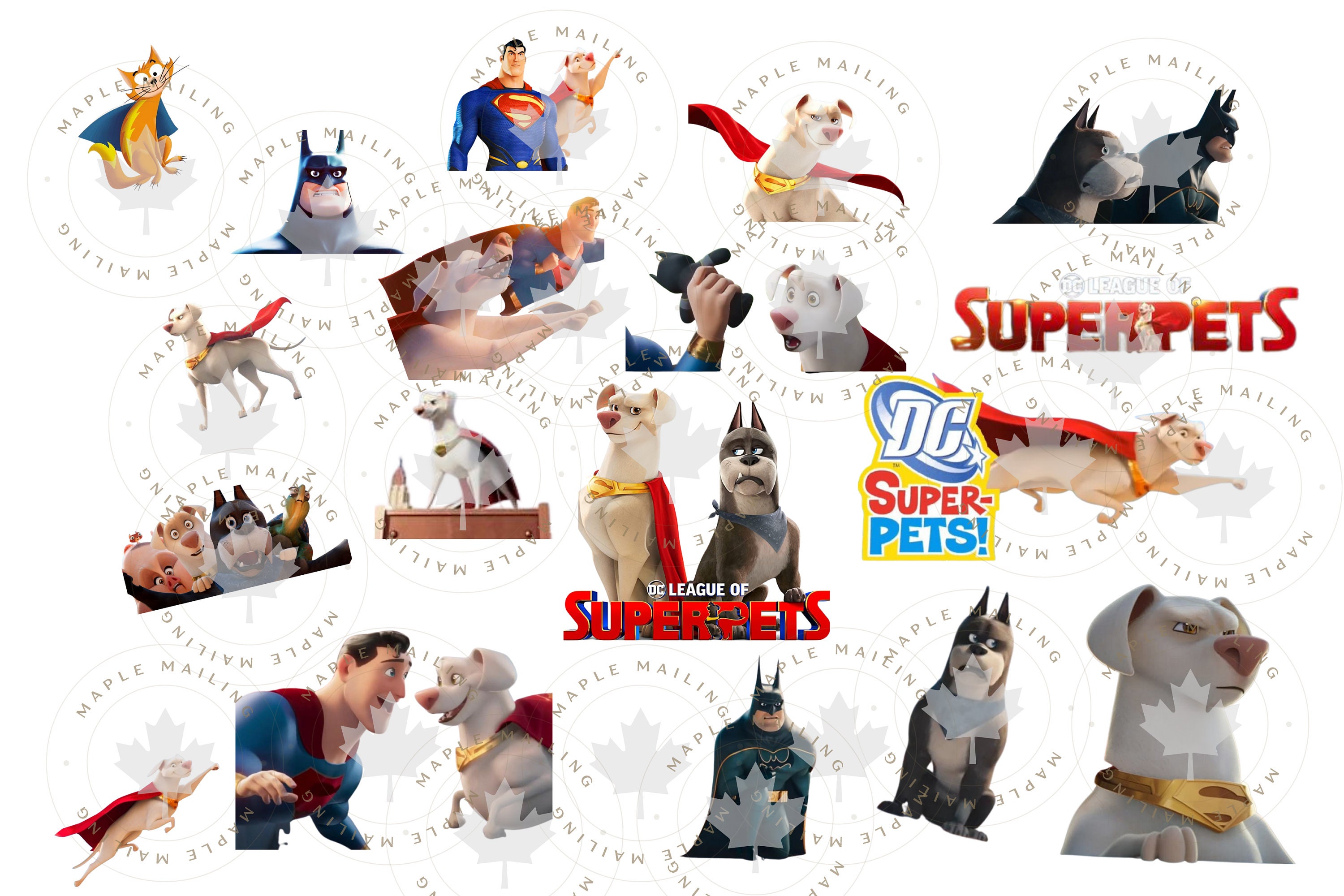 Super Pets League Movie PNG Images for Printing/stickers/cricut and ...