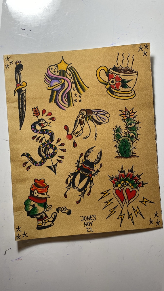 Vintage Tattoo Flash Art