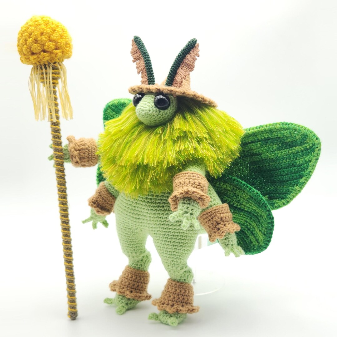 Mage Moth Crochet Art Doll - Etsy