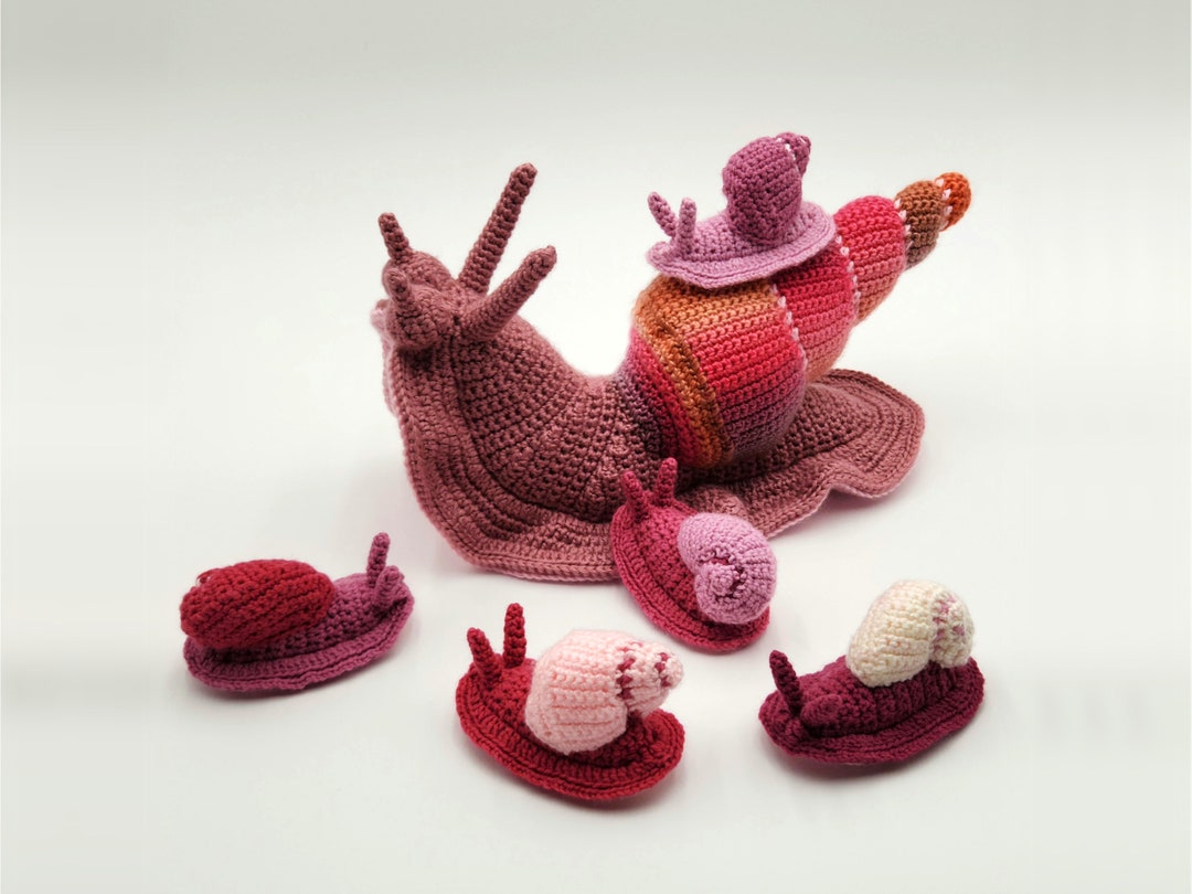 Realistic Crochet Toy Snails - Etsy
