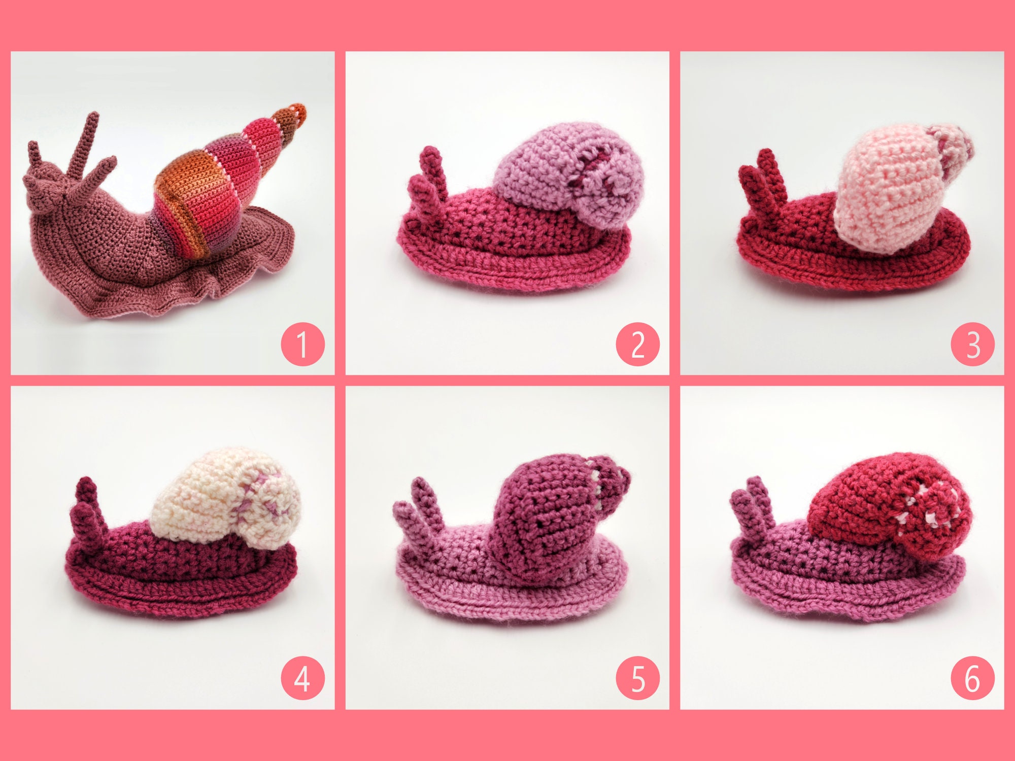 Realistic Crochet Toy Snails - Etsy