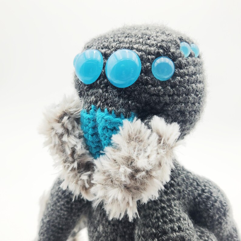 Jumping Spider Amigurumi Crochet Poseable Figurine - Etsy