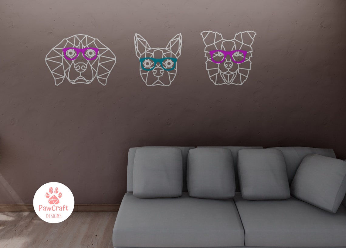 Maltese Polygon Pet Face Dog Portrait Geometric Dog Digital File Dog ...