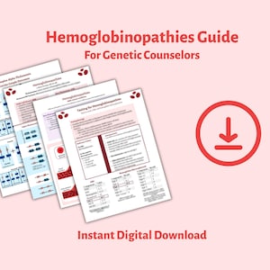 Hemoglobinopathies Guide for Genetic Counselors - Etsy