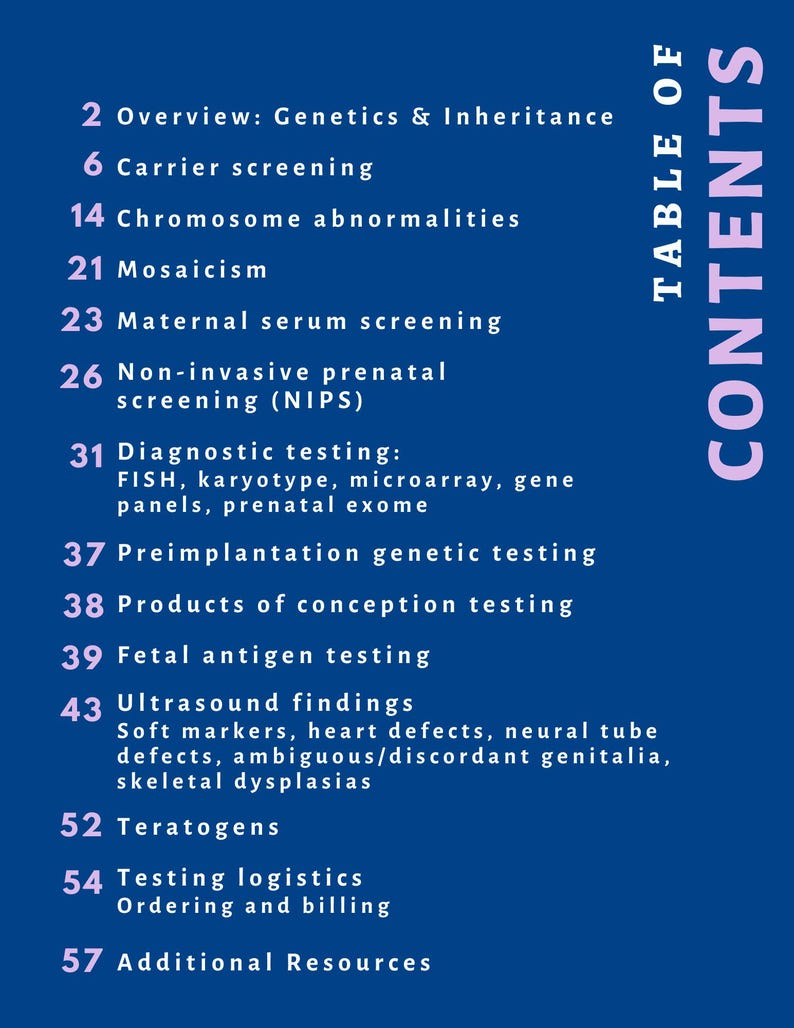 Guide to Reproductive Genetic Testing for Healthcare Professionals - Etsy