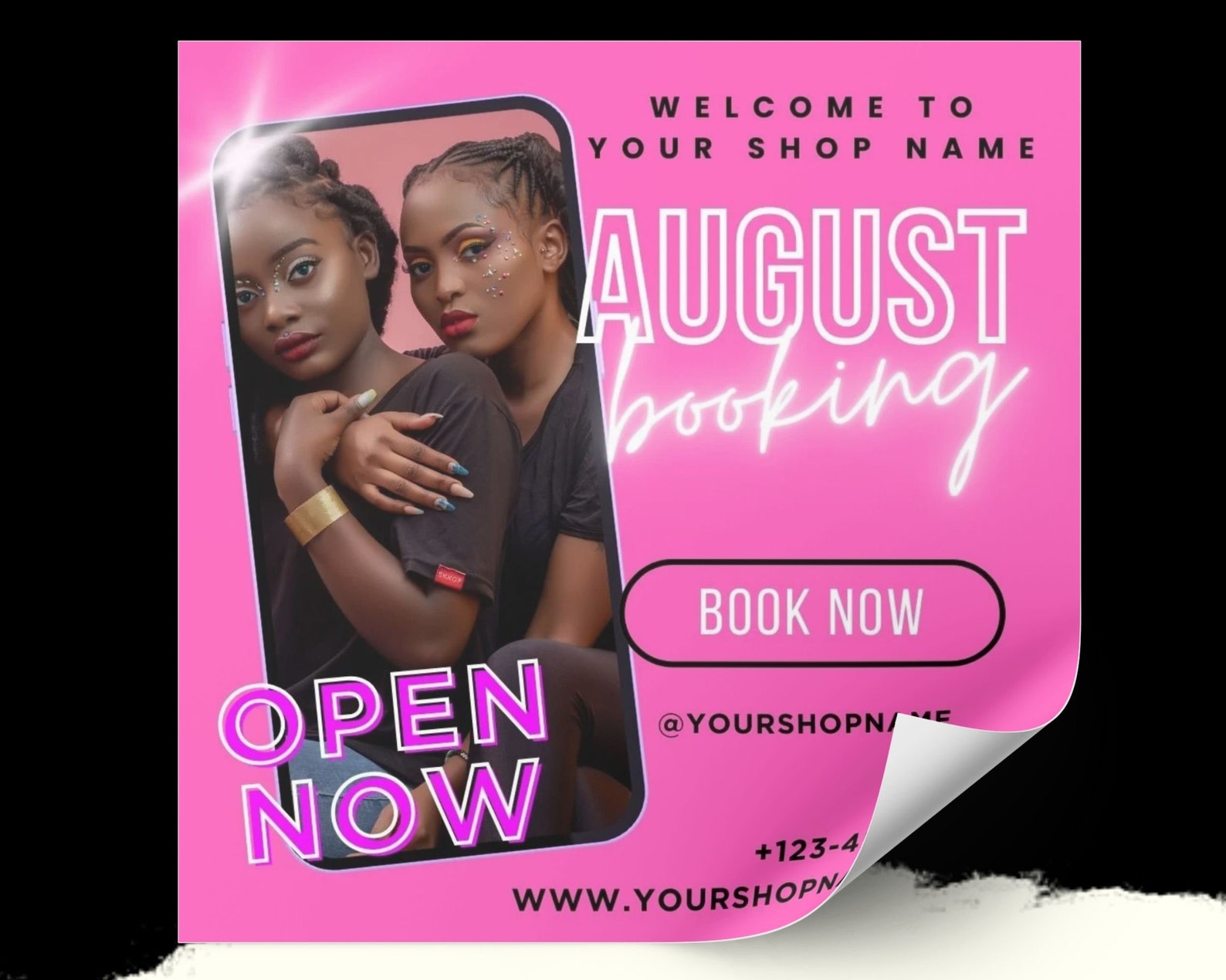 August Booking Flyer, August Books Open, Booking Flyer, Book Now, Flyer ...