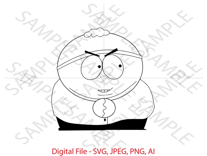 Esquema de Eric Cartman, South Park, South Park SVG, Eric Cartman South ...