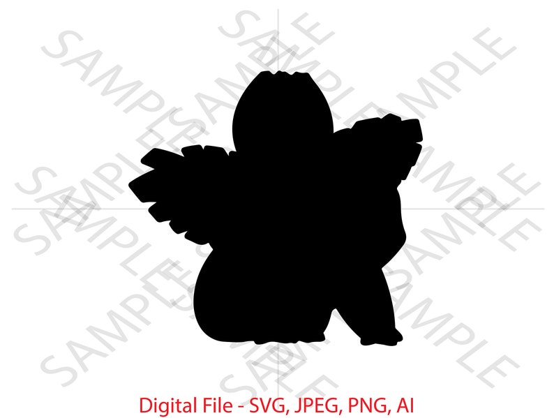Ivysaur Silhouette, Pokemon, Pokemon SVG, Ivysaur Pokemon, Cartoon ...