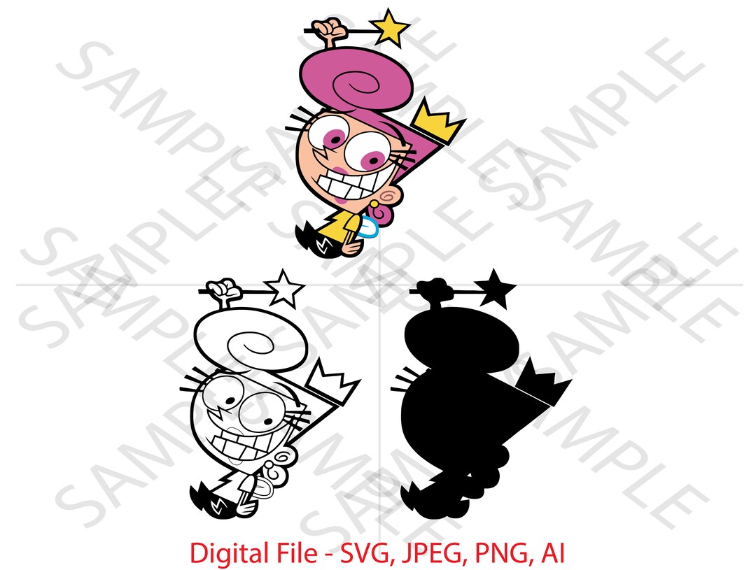 Wanda, Wanda Package, Fairly Odd Parents, Fairly Odd Parents SVG, Wanda ...