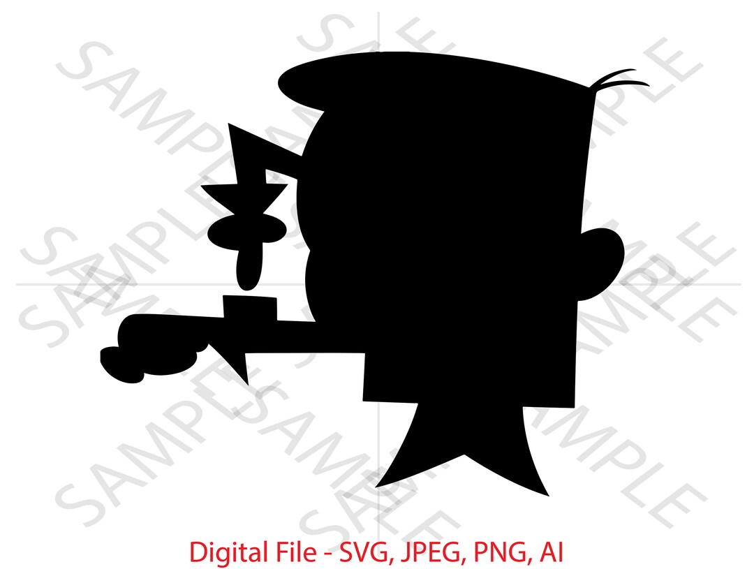 Dexter Silhouette, Dexters Laboratory, Dexter Laboratory SVG, Dexter ...