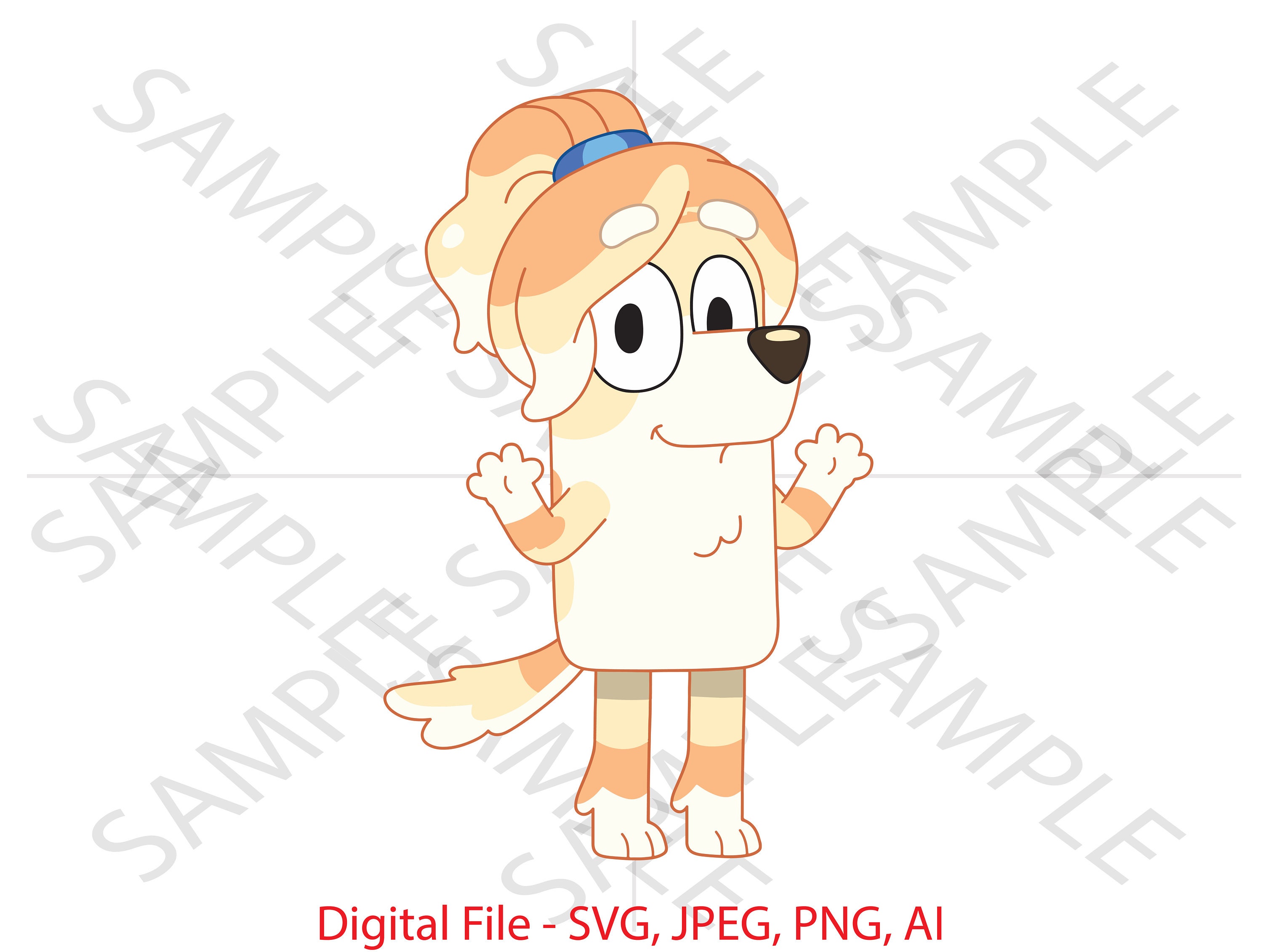 Frisky, Frisky Bluey, Bluey, Bluey SVG, Frisky Bluey Show, Cartoon ...