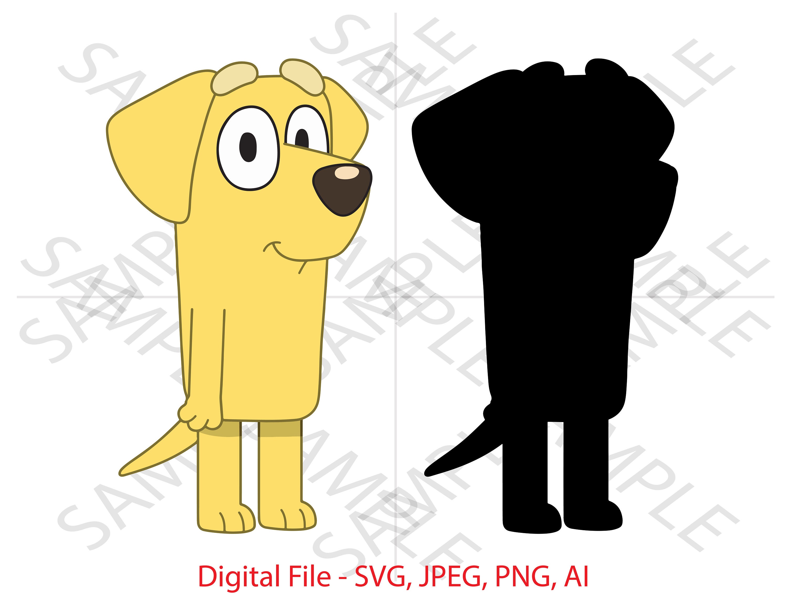 Lucky Bundle, Lucky Bluey, Bluey, Bluey SVG, Lucky Bluey Show, Cartoon ...