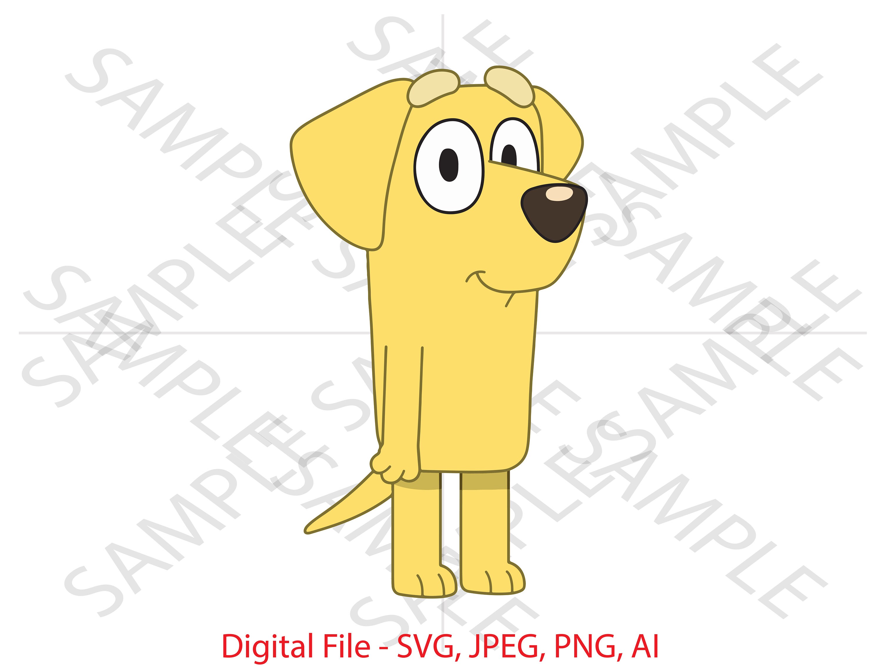 Lucky, Lucky Bluey, Bluey, Bluey SVG, Lucky Bluey Show, Dibujos ...