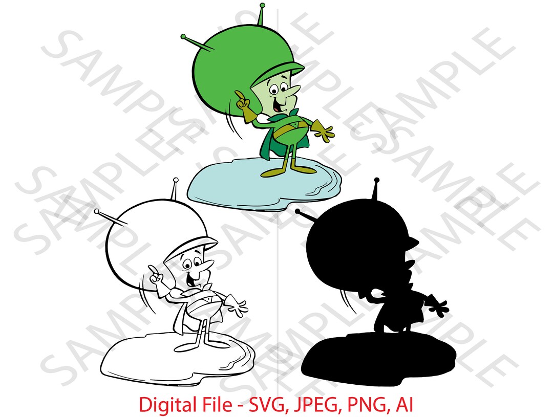 The Great Gazoo Bundle, Great Gazoo SVG, Flintstones, Flintstones SVG ...