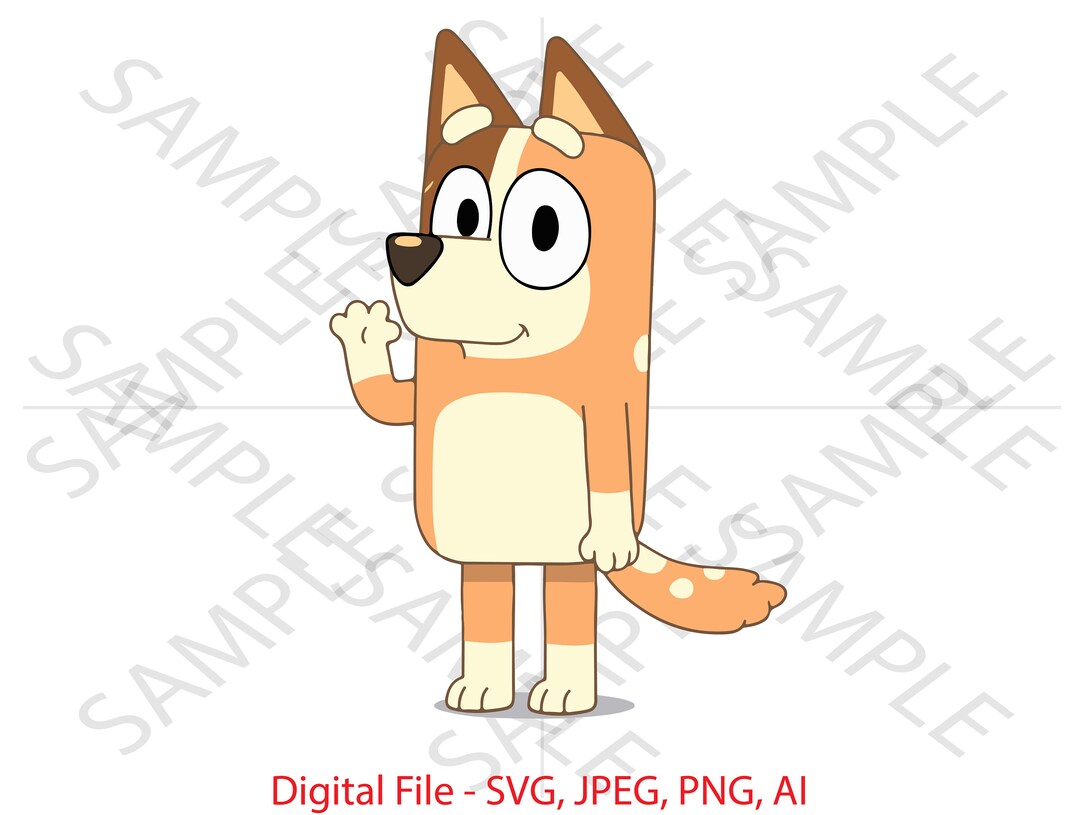 Chilli, Chilli Heeler, Bluey Show, Bluey SVG, Chilli Heeler Bluey ...