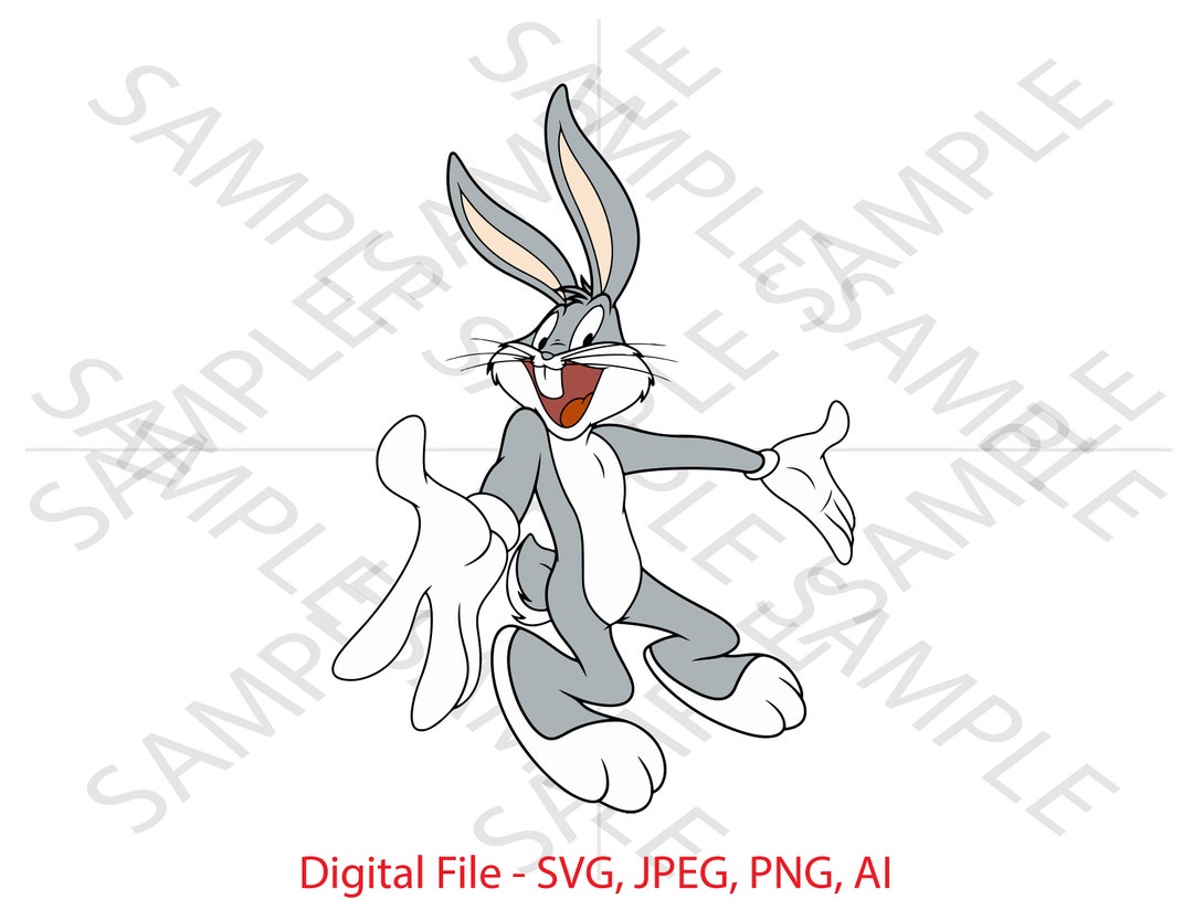 Bugs Bunny, Looney Tunes, Looney Tunes SVG, Bugs Bunny Looney Tunes ...