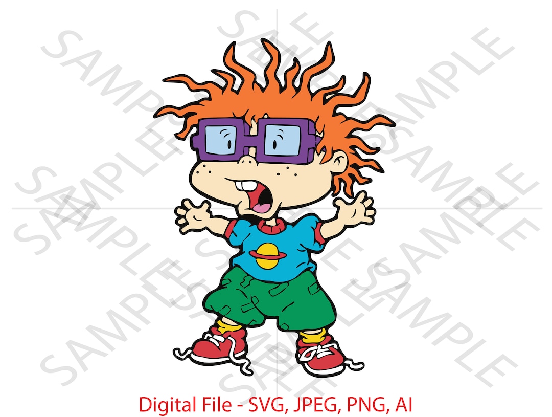 Chuckie Finster, Rugrats, Rugrats SVG, Chuckie Finster Rugrats, Cartoon ...