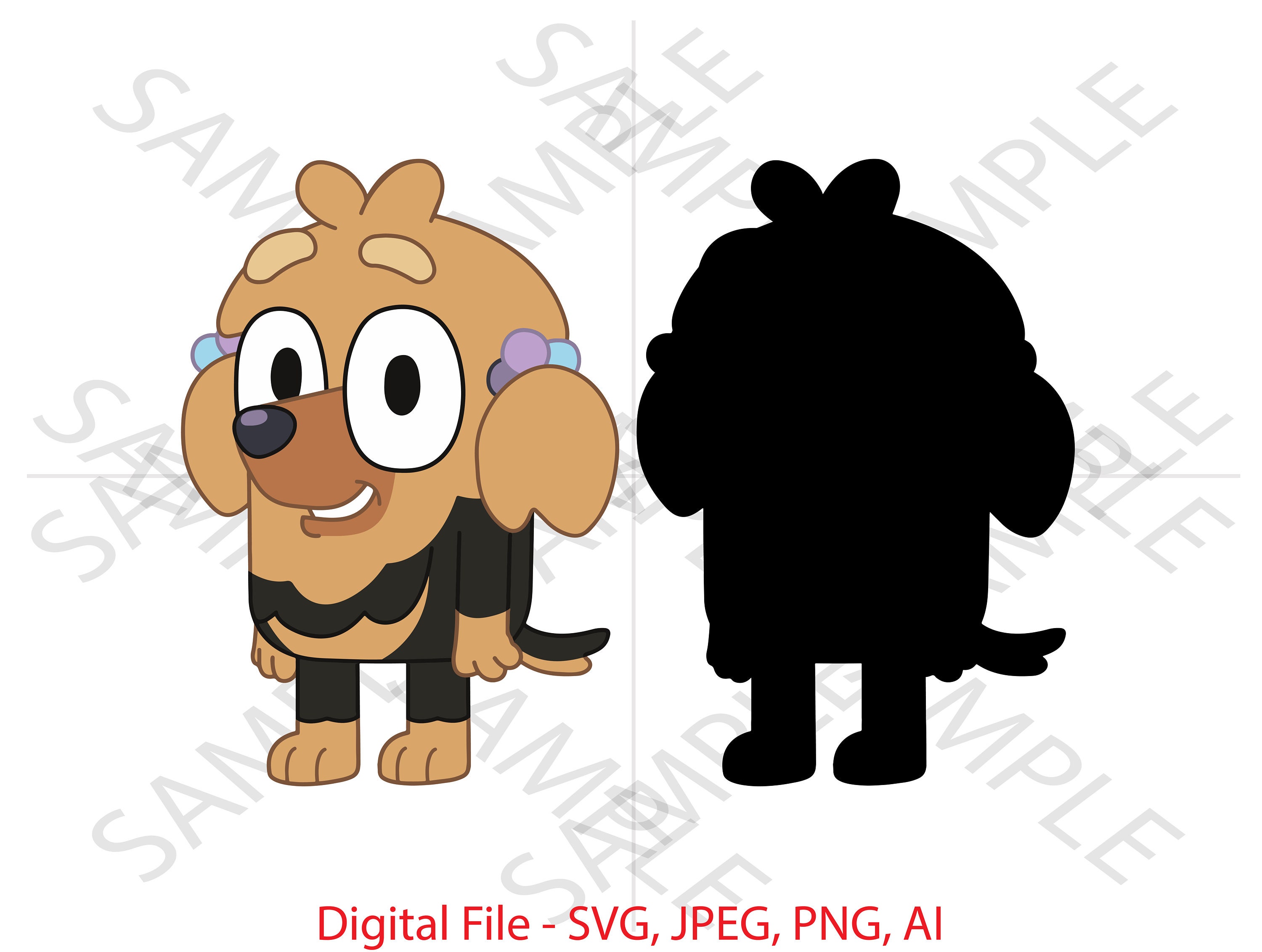 Missy Bundle, Missy Bluey, Bluey, Bluey SVG, Missy Bluey Show, Dibujos ...