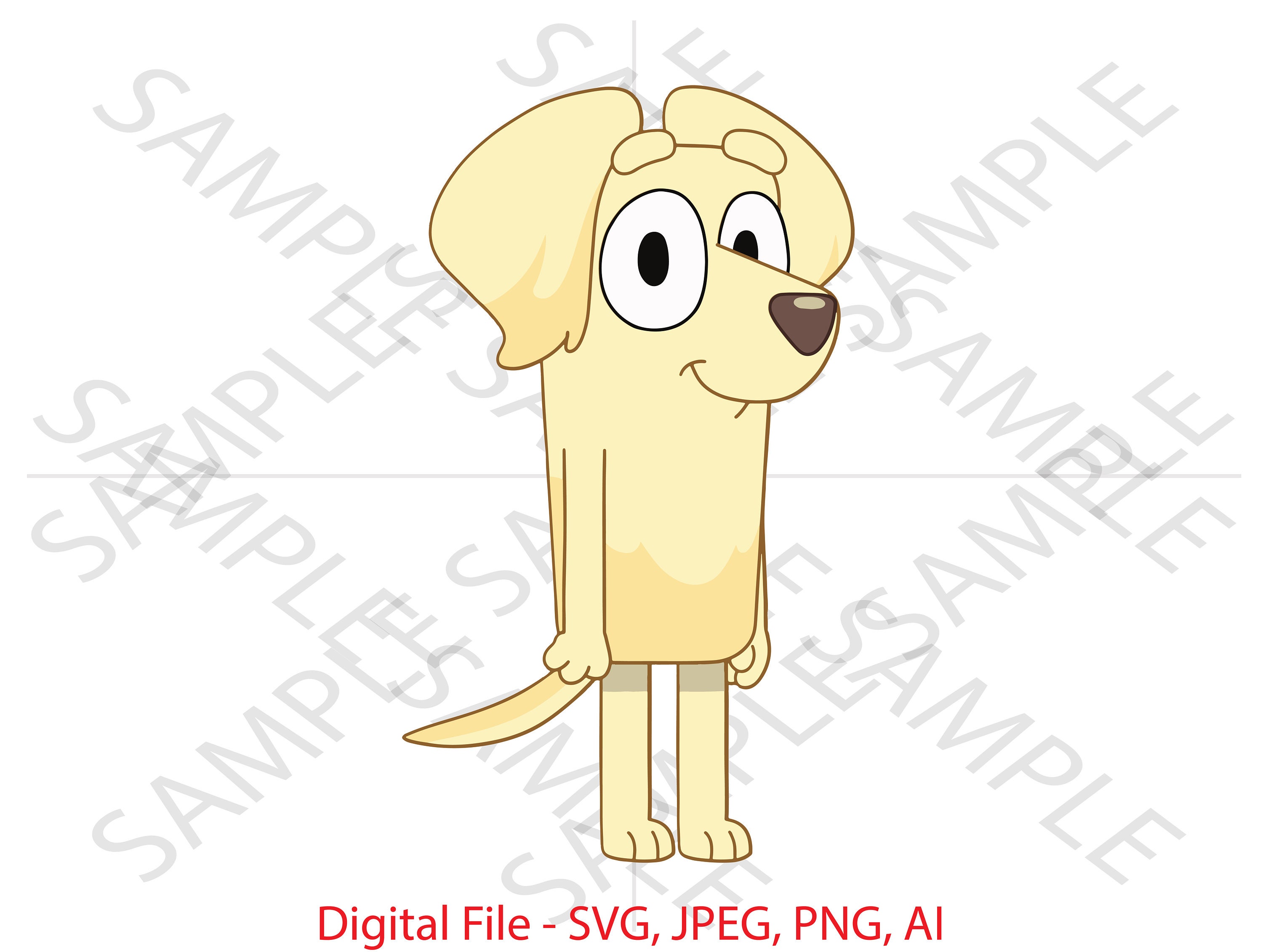 Janelle, Janelle Bluey, Bluey, Bluey SVG, Janelle Bluey Show, Cartoon ...