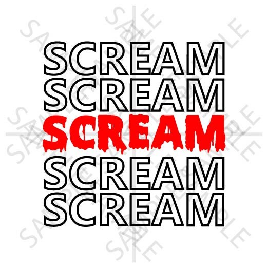 Scream Scream Shirt Scream SVG Halloween Shirt Halloween - Etsy