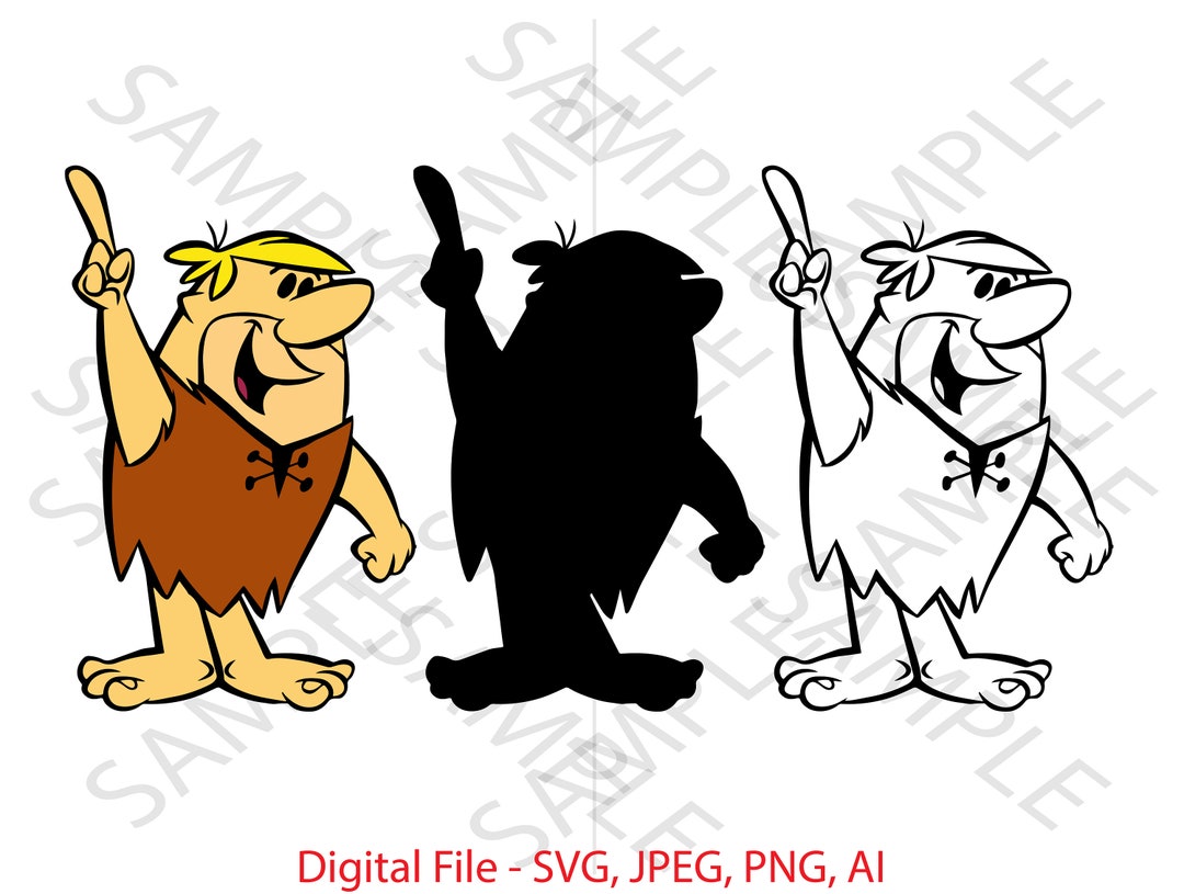 Barney Rubble Bundle, Barney Rubble SVG, Flintstones, Flintstones SVG ...