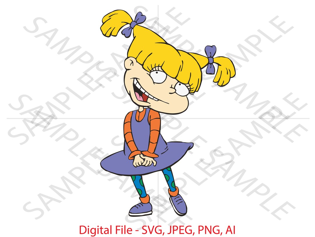 Angelica Pickles, Rugrats, Rugrats SVG, Angelica Pickles Rugrats ...