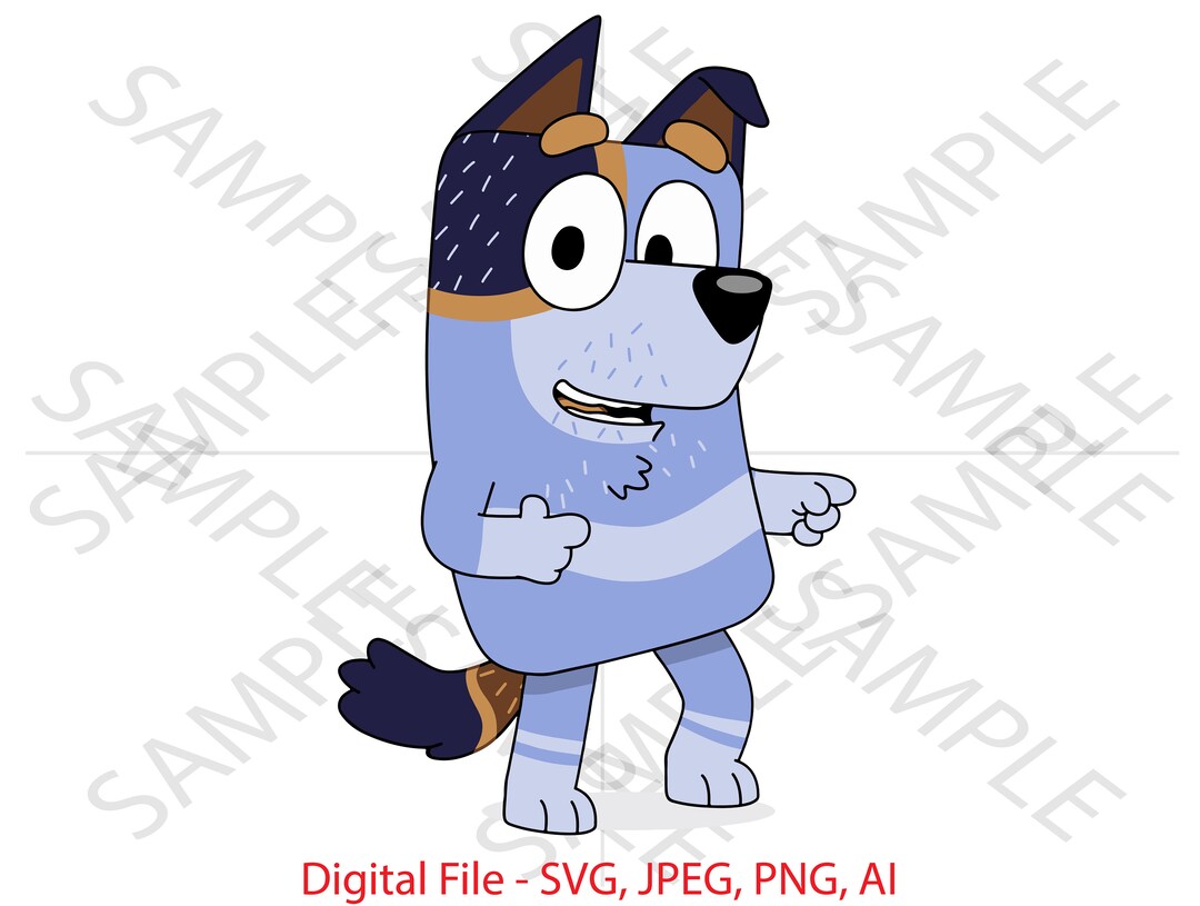 Uncle Stripe Heeler, Bluey, Bluey SVG, Uncle Stripe Heeler Bluey ...