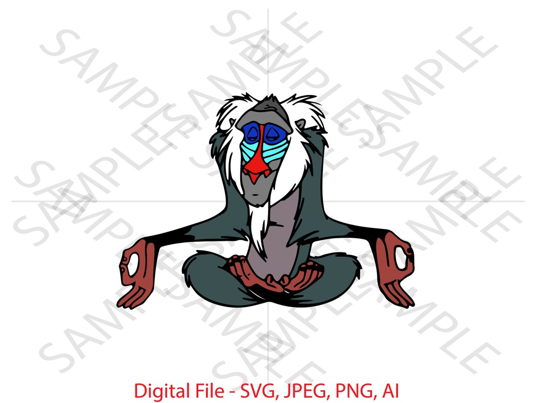 Rafiki, El Rey León, El Rey León SVG, Rafiki El Rey León, Dibujos ...