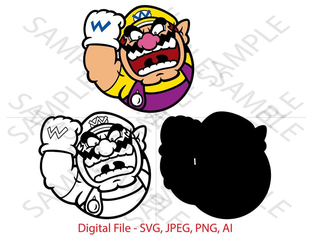 Buy Wario Bundle, Wario SVG, Super Mario SVG, Super Mario Wario, Cricut ...