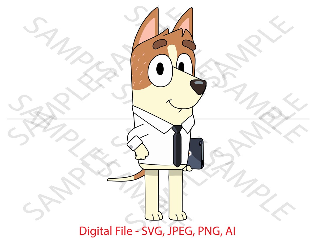 Bucky, Bucky Bluey Realtor, Bluey, Bluey SVG, Bucky Bluey Show, Dibujos ...