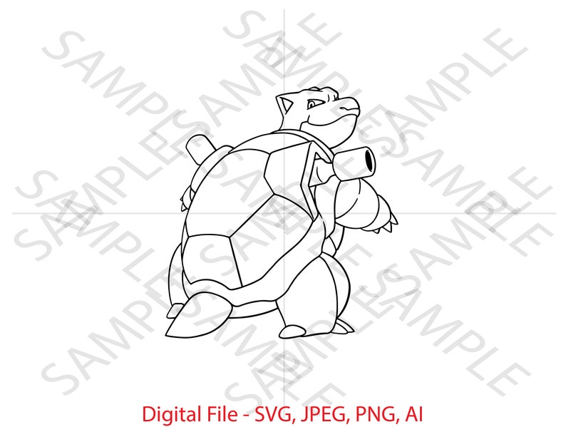 Esquema de Blastoise, Pokémon, Pokémon SVG, Pokémon Blastoise, Dibujos ...