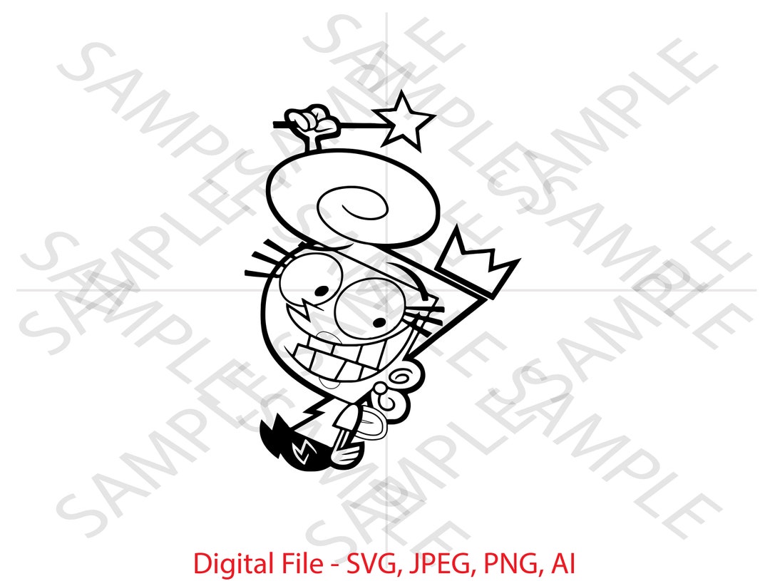 Wanda, Wanda Outline, Fairly Odd Parents, Fairly Odd Parents SVG, Wanda ...