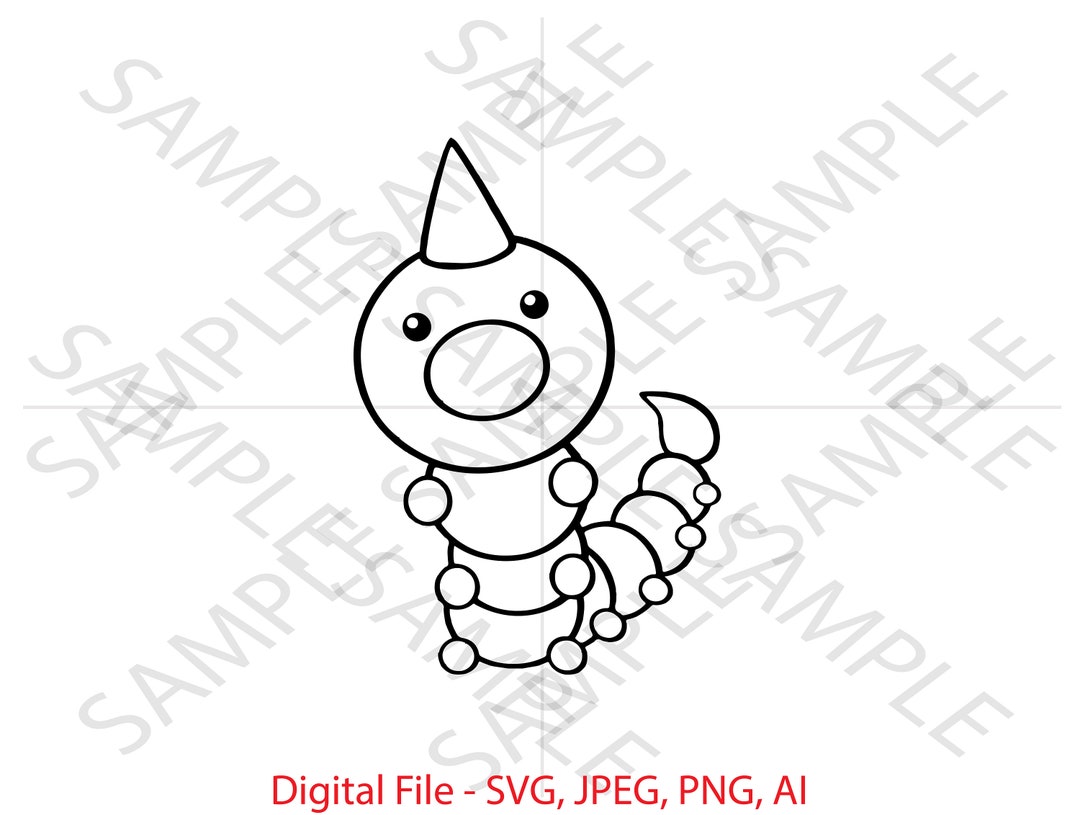 Esquema de Weedle, Pokémon, Pokémon SVG, Pokémon Weedle, Dibujos ...