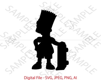 Bart Simpson SVG - Etsy Australia