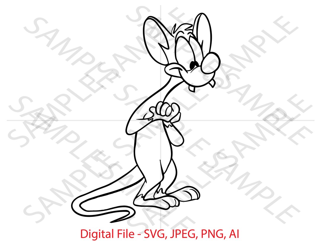 Pinky Outline, Pinky SVG, Pinky and the Brain, Pinky From Pinky and the ...