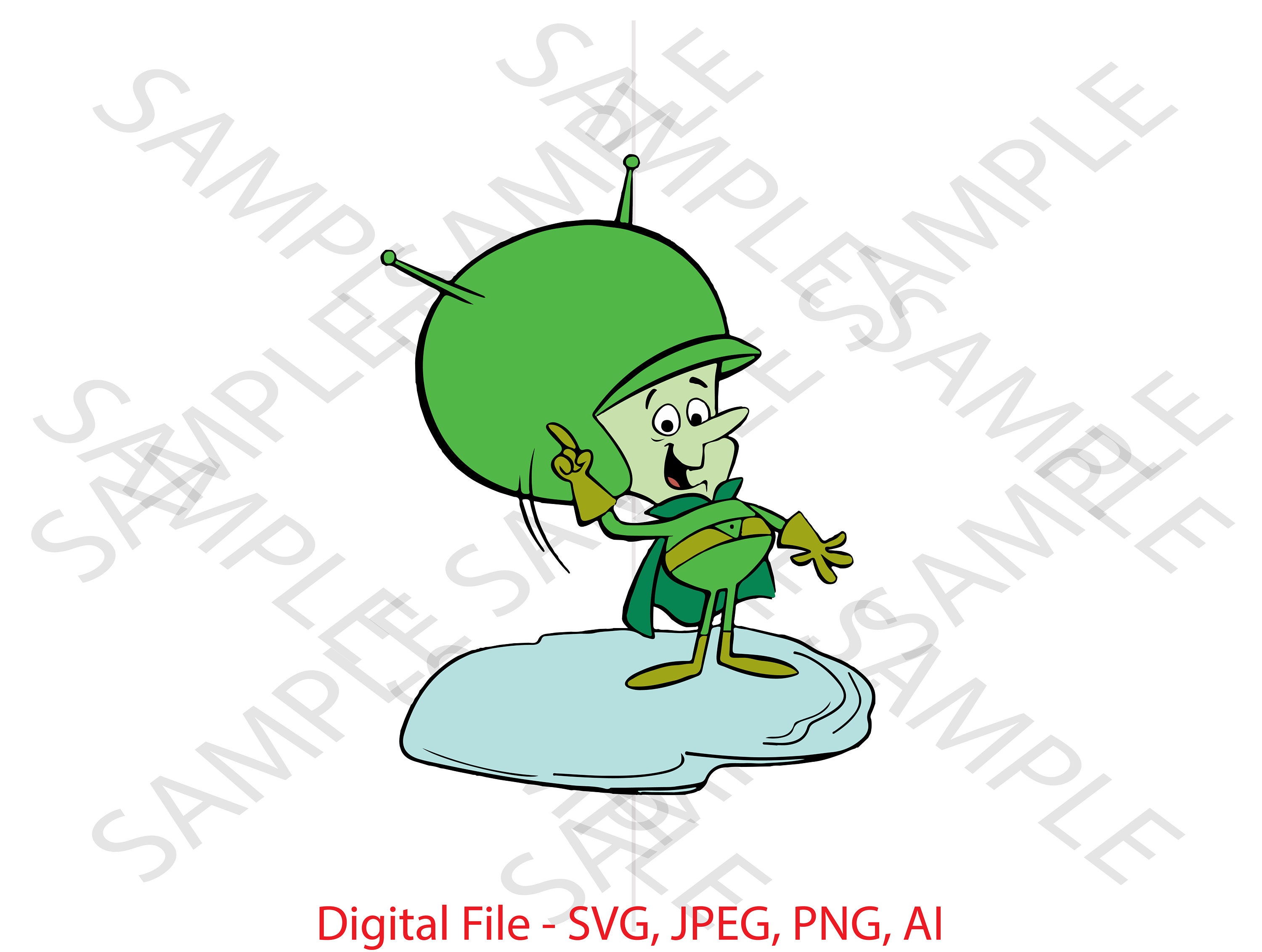 The Great Gazoo, Great Gazoo SVG, Flintstones, Flintstones SVG, the ...
