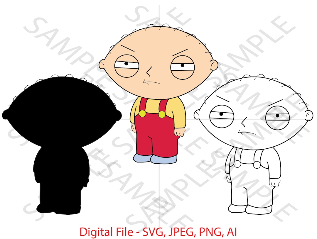 Stewie Griffin Bundle, Family Guy, Family Guy SVG, Stewie Family Guy ...