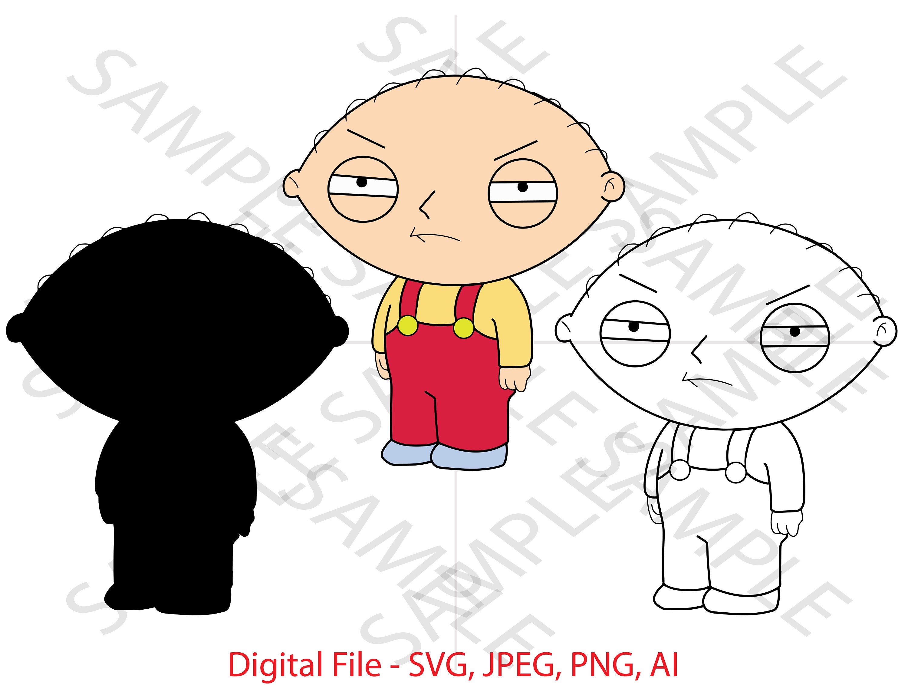 Stewie Griffin Bundle, Family Guy, Family Guy SVG, Stewie Family Guy ...