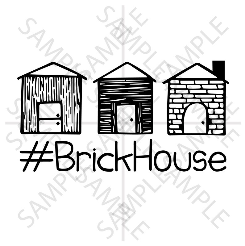 Three Little Pigs, Three Little Pigs Svg, Big Bad Wolf Svg, Big Bad ...